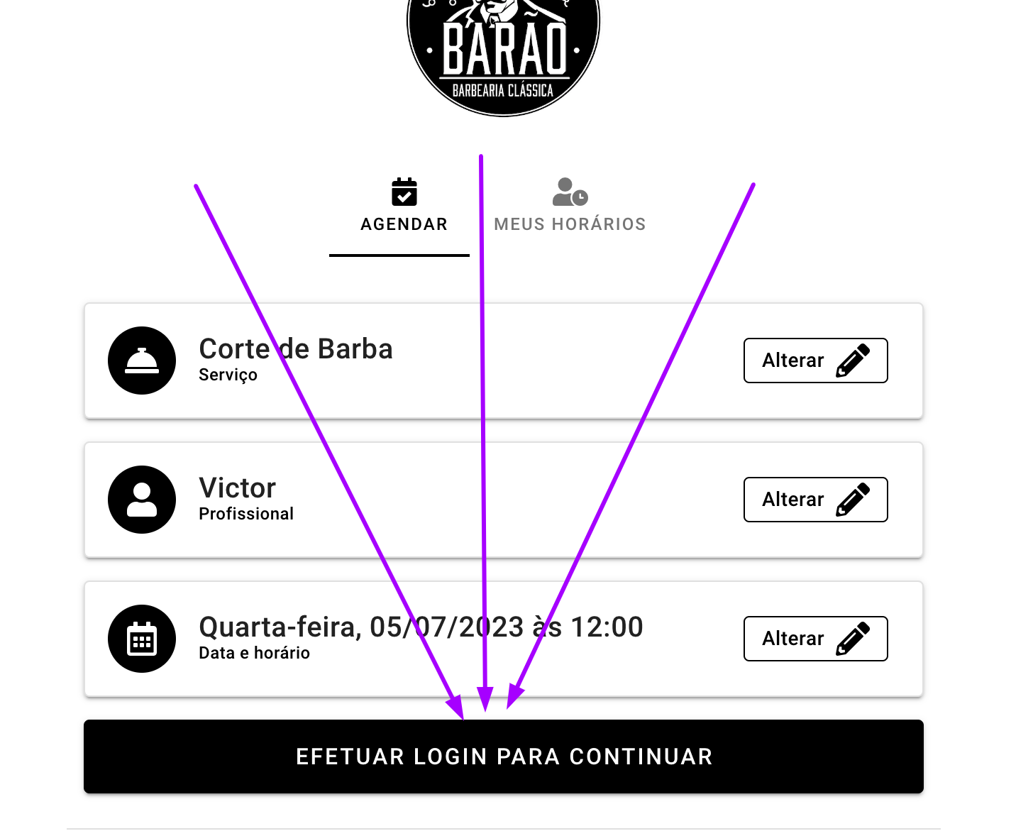 Como o seu cliente deve cadastrar-se no Agendamento Online quando já se ...
